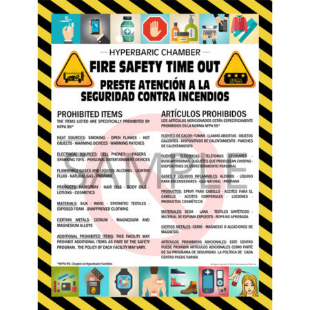 Poster: Fire Safety Time Out 18×24 (Bilingual) – International ATMO, Inc.